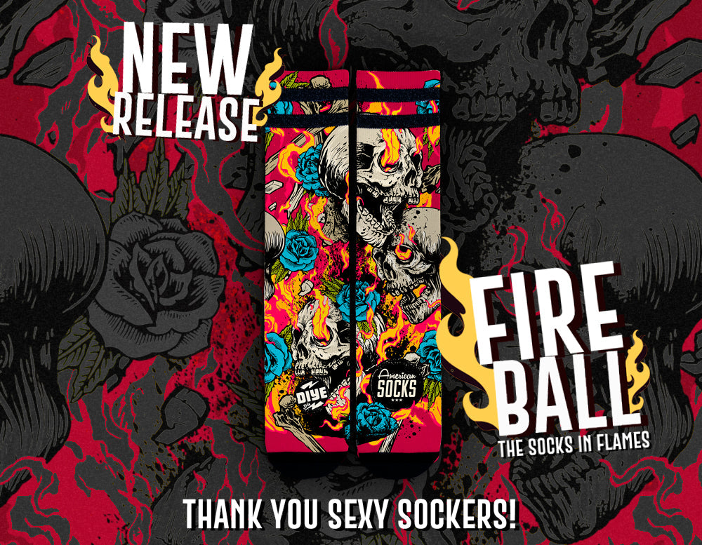 THE FIREBALL HAS ARRIVED! – American Socks